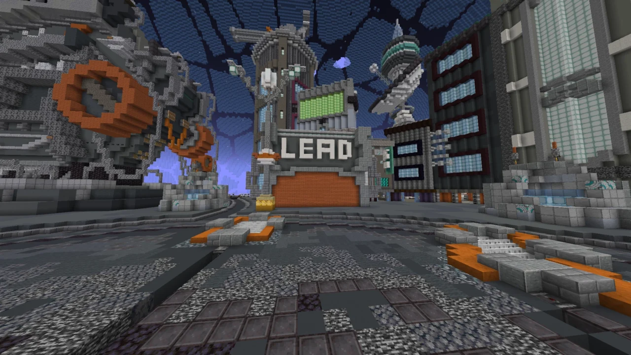 Space dome spawn + pvp area | Netherix Studios